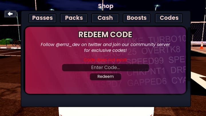 Overtake codes