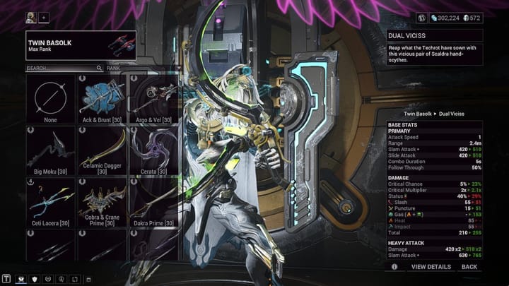 Warframe: Best Dual Viciss build (and why you should use it)