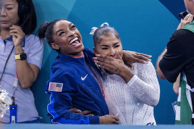 Jordan Chiles' mother shares adorable reaction as Simone Biles shares ...