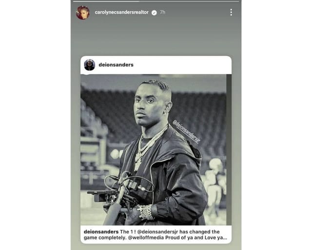 Carolyne Chambers: Deion Sanders Jr. shows love to mom Carolyne ...