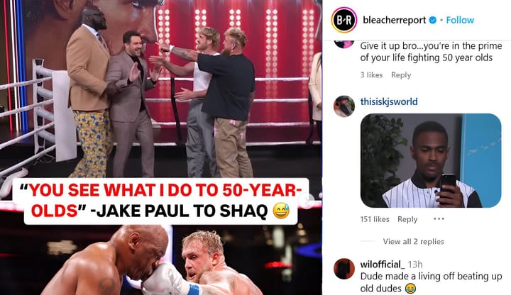 Shaquille O'Neal: "Flexing on a pensioner is devious": Fans drop ...
