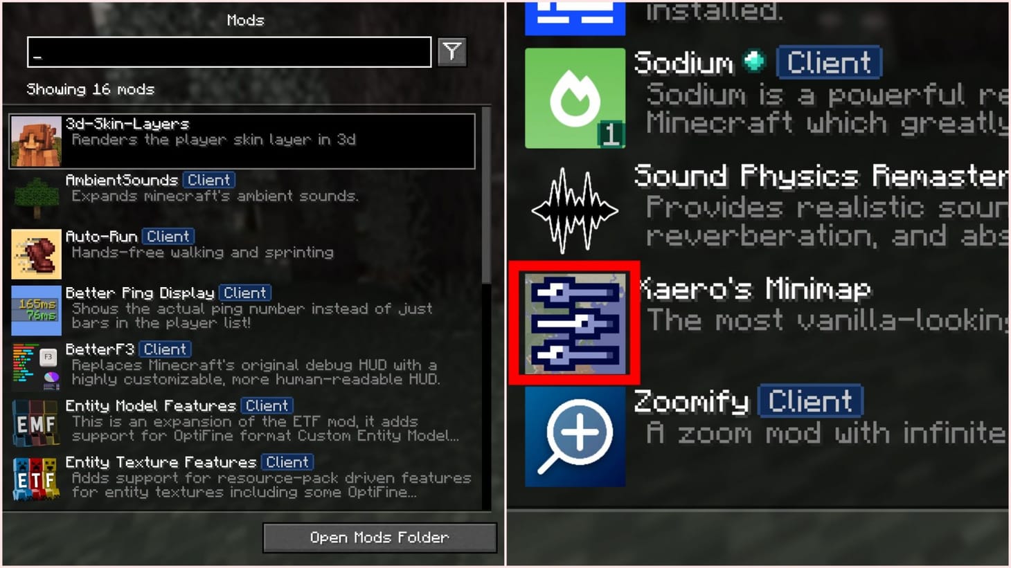 How to get and use Minecraft Mod Menu