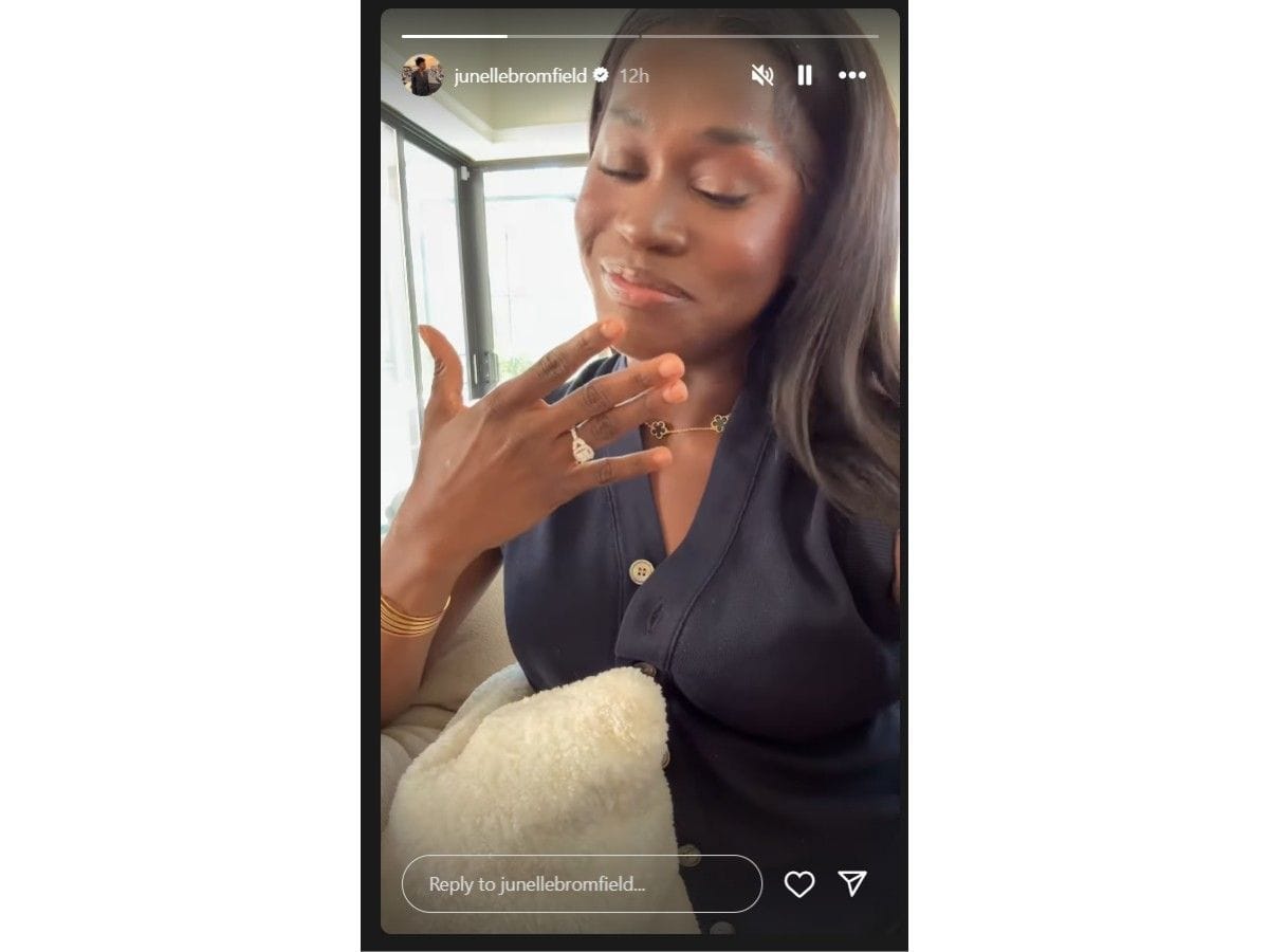 "But I got my ring on"- Noah Lyles fiancee Junelle Bromfield shares ...