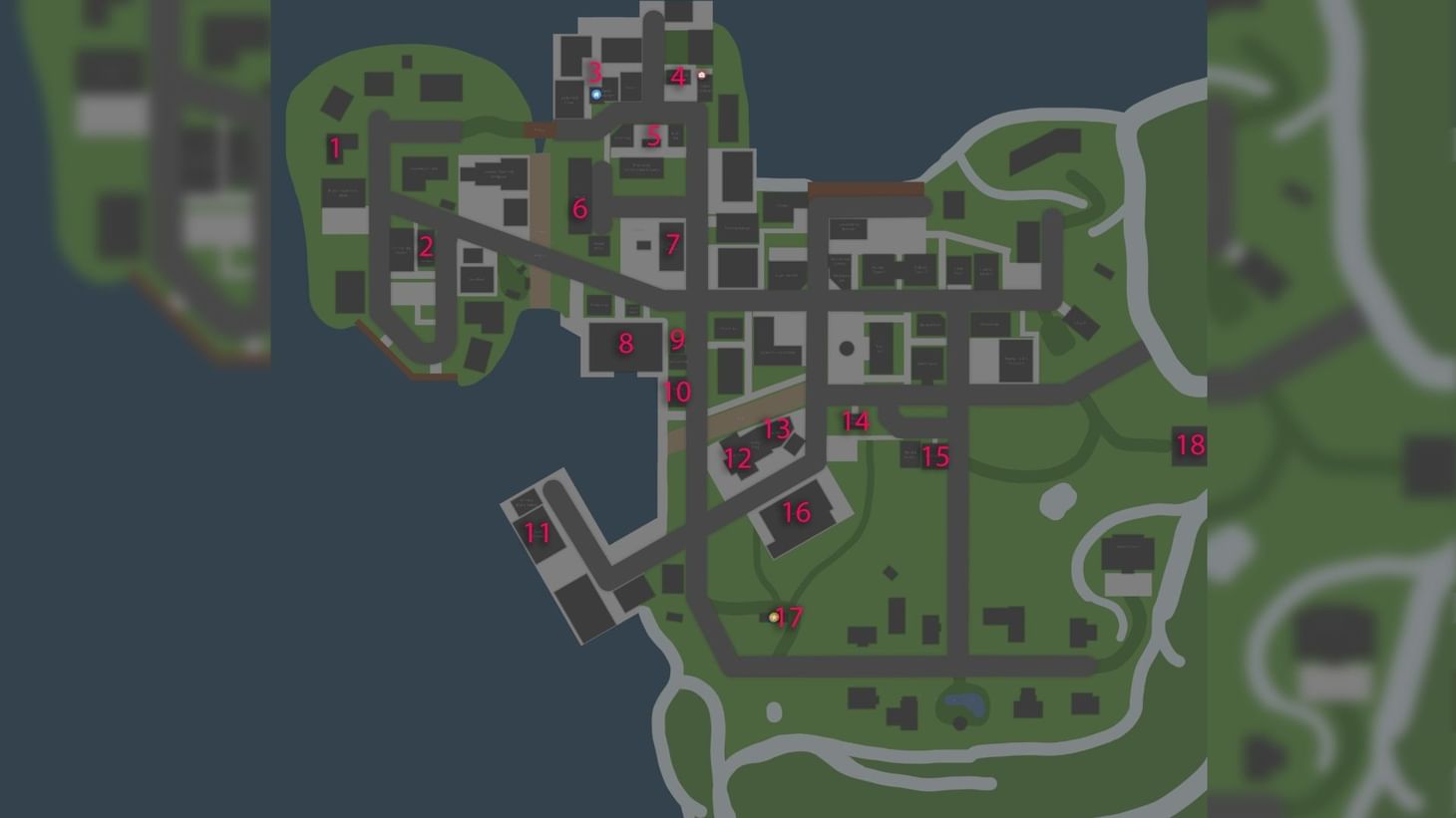 Schedule 1 map and all key locations explained