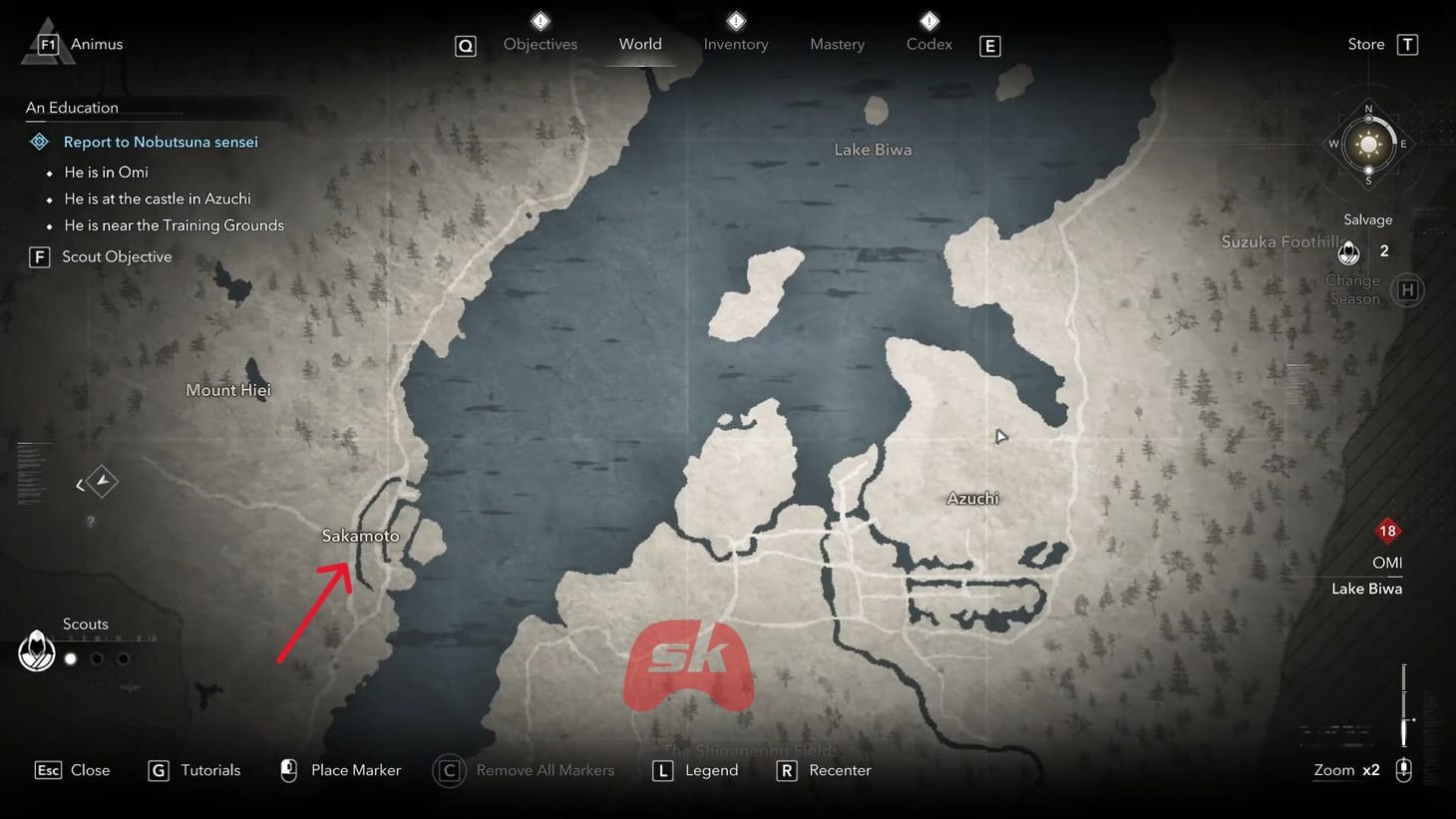 Where to find all Sakamoto Castle Samurai Daishos in Assassin's Creed ...