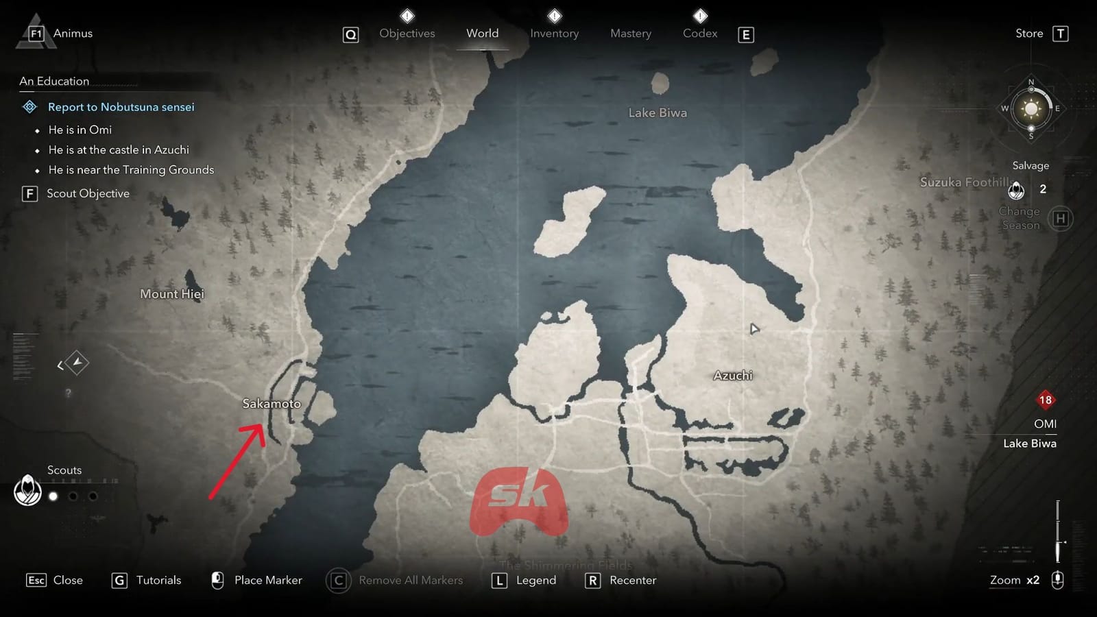 Where to find all Sakamoto Castle Samurai Daishos in Assassin's Creed ...