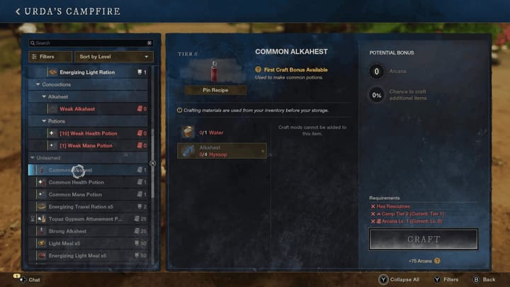 All crafting skills in New World Aeternum, and how to level them up fast