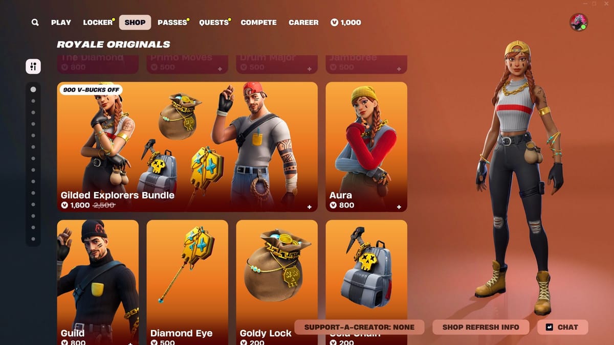 How to get the Aura and Guild skins in Fortnite