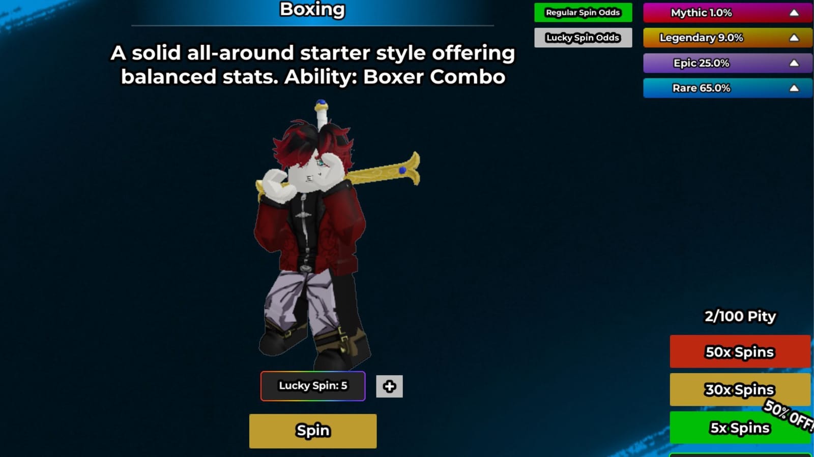 MMA Legends codes