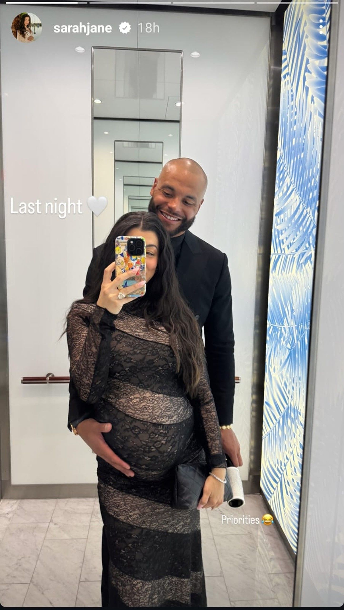 Dak Prescott's fiancée Sarah Jane Ramos sends 2-word message as they ...