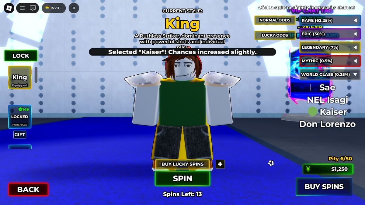 Blue Lock: Rivals Kaiser guide