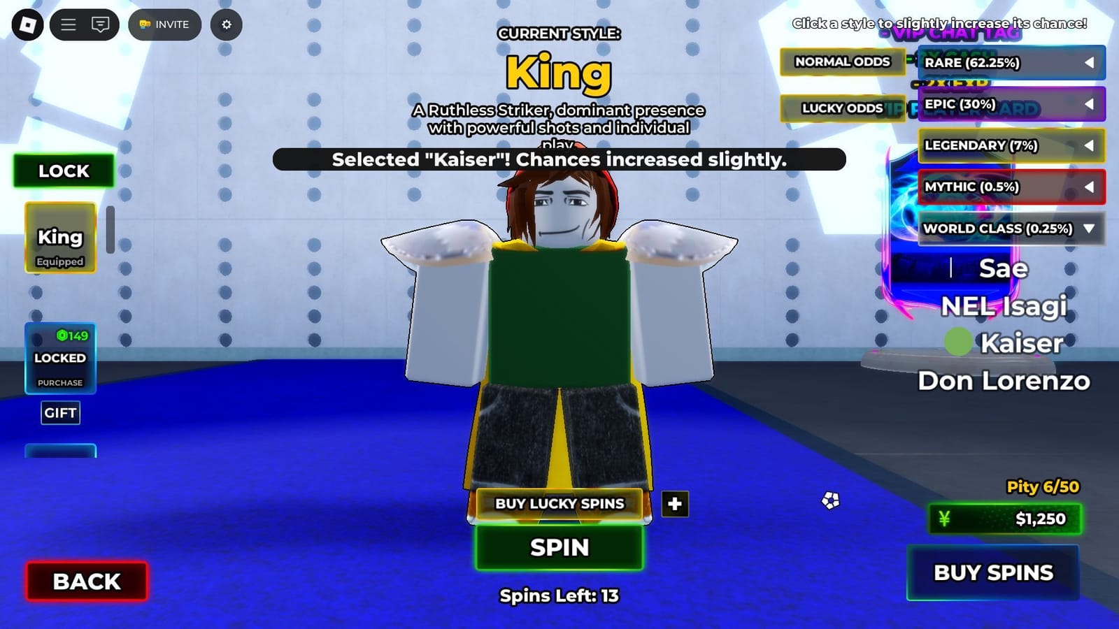 Blue Lock: Rivals Kaiser guide