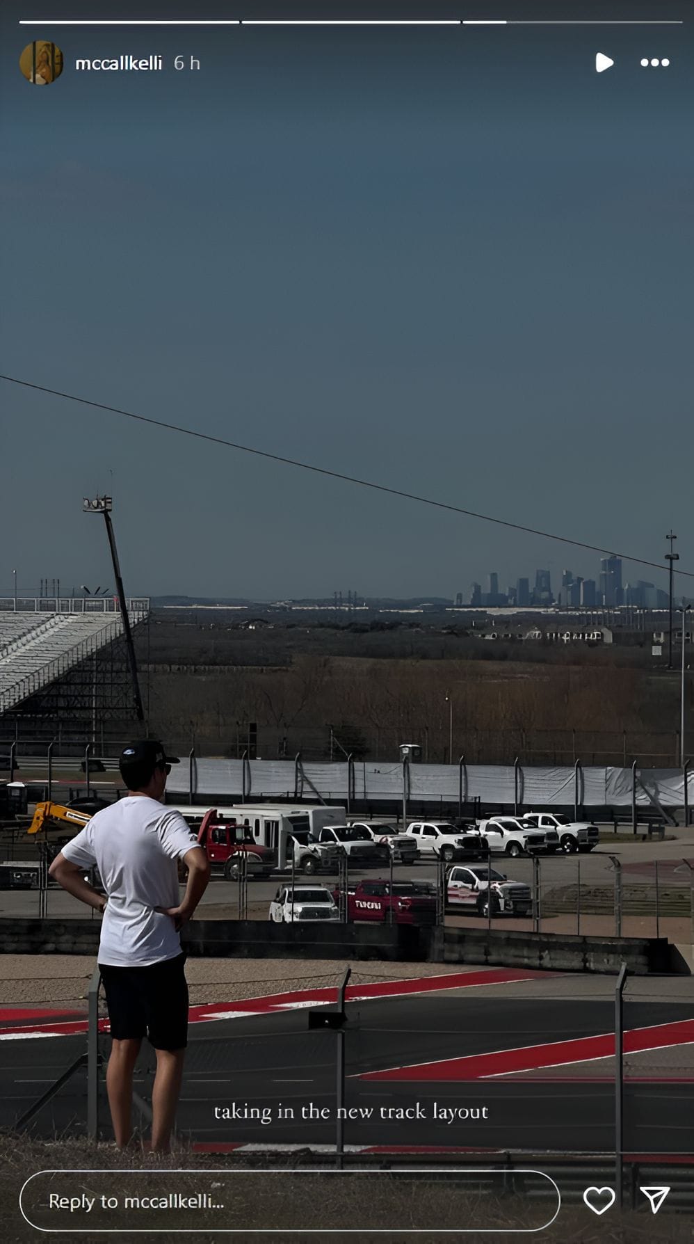 McCall shares COTA update featuring husband Zane Smith 'taking in the ...