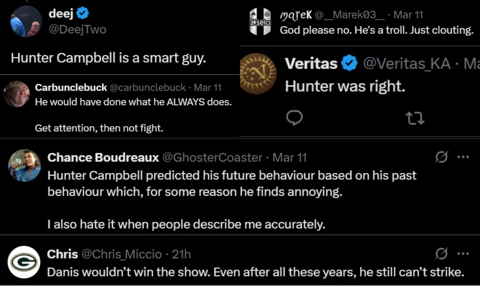 Hunter Campbell: "Hunter Campbell is a smart guy" - Fans react to ...