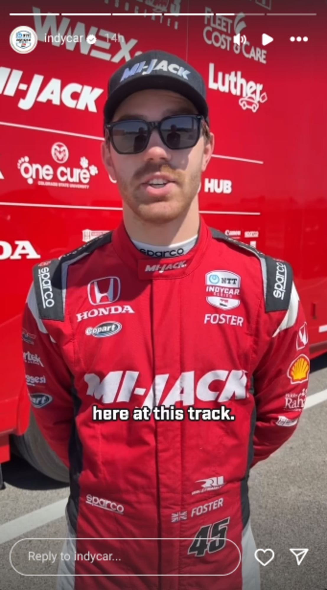 IndyCar rookie Louis Foster soaks in "dream come true" moment with RLL