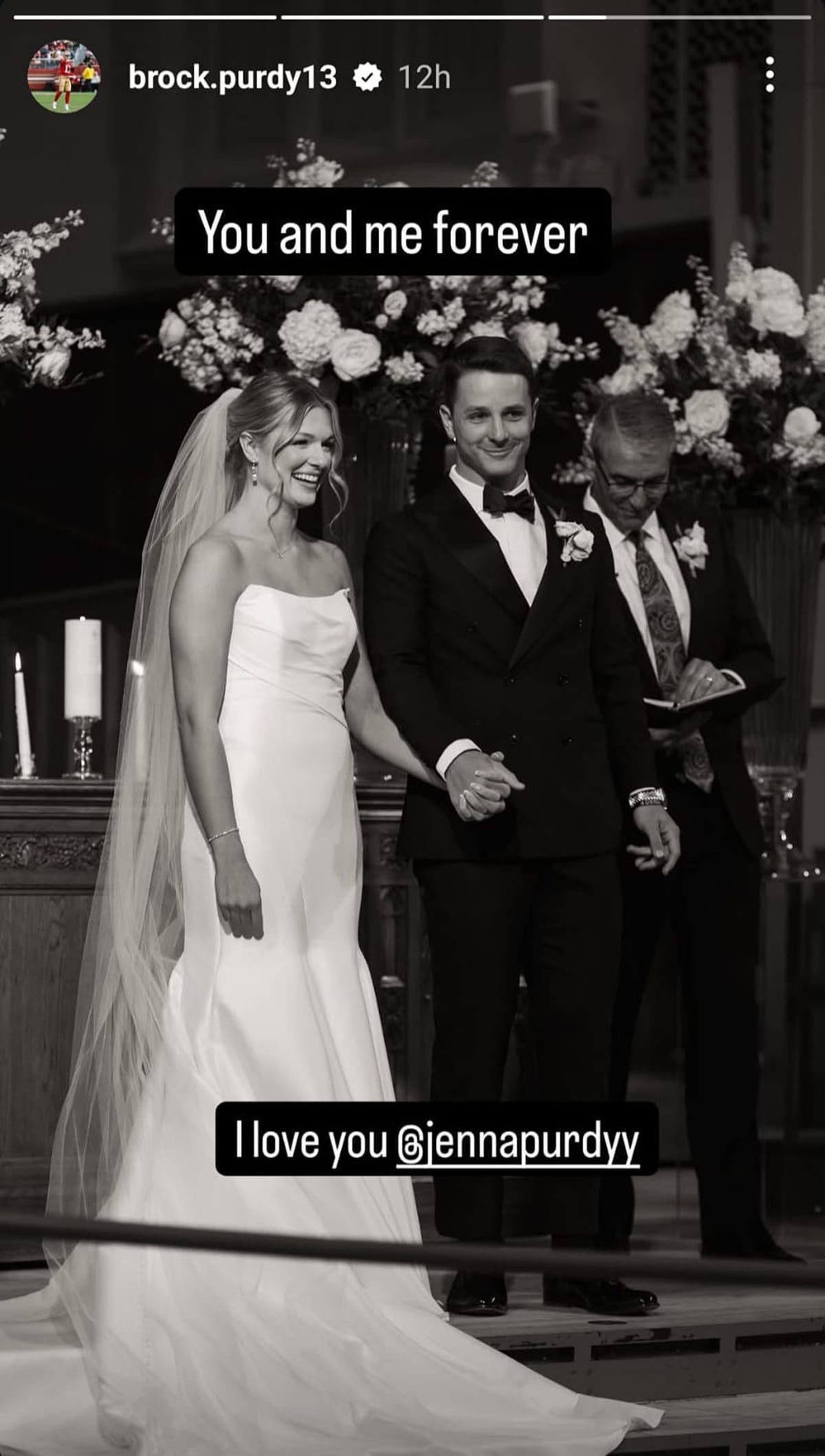 “Feels like yesterday” - Brock Purdy’s wife Jenna celebrates one-year ...