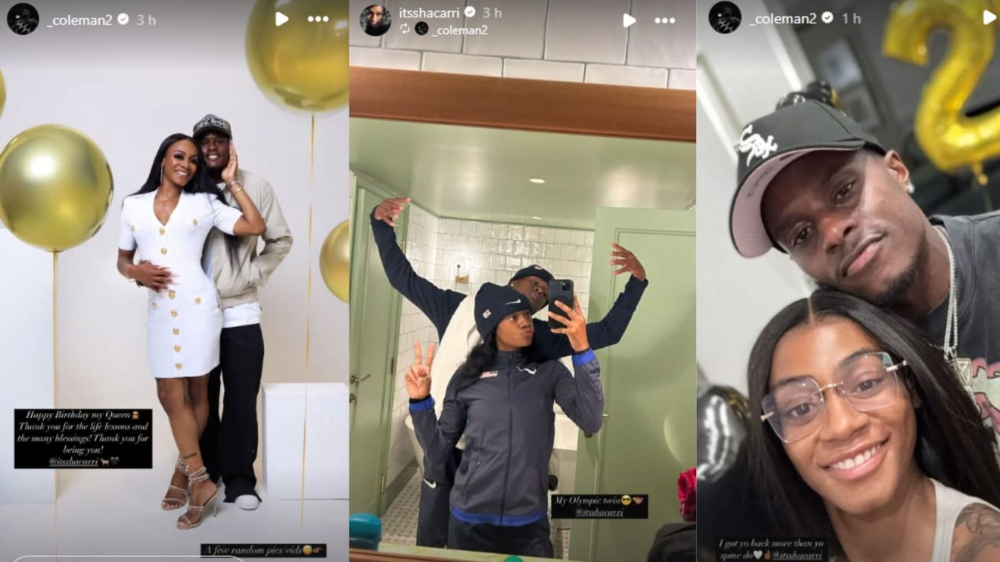 "Thank you for being you" - Christian Coleman pens heartfelt note for ...