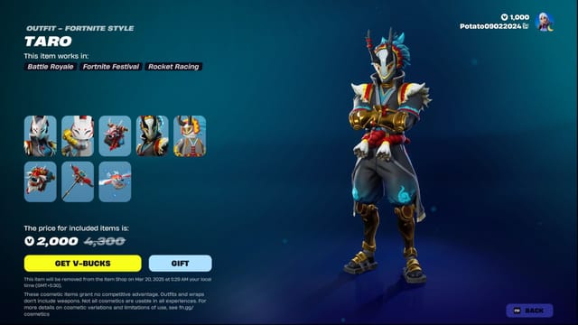 How to get the Nara and Taro skins in Fortnite