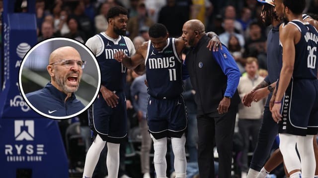 Mavericks coach Jason Kidd doesn't mince words on 'conspiracy theories' on Kyrie Irving's ACL ...