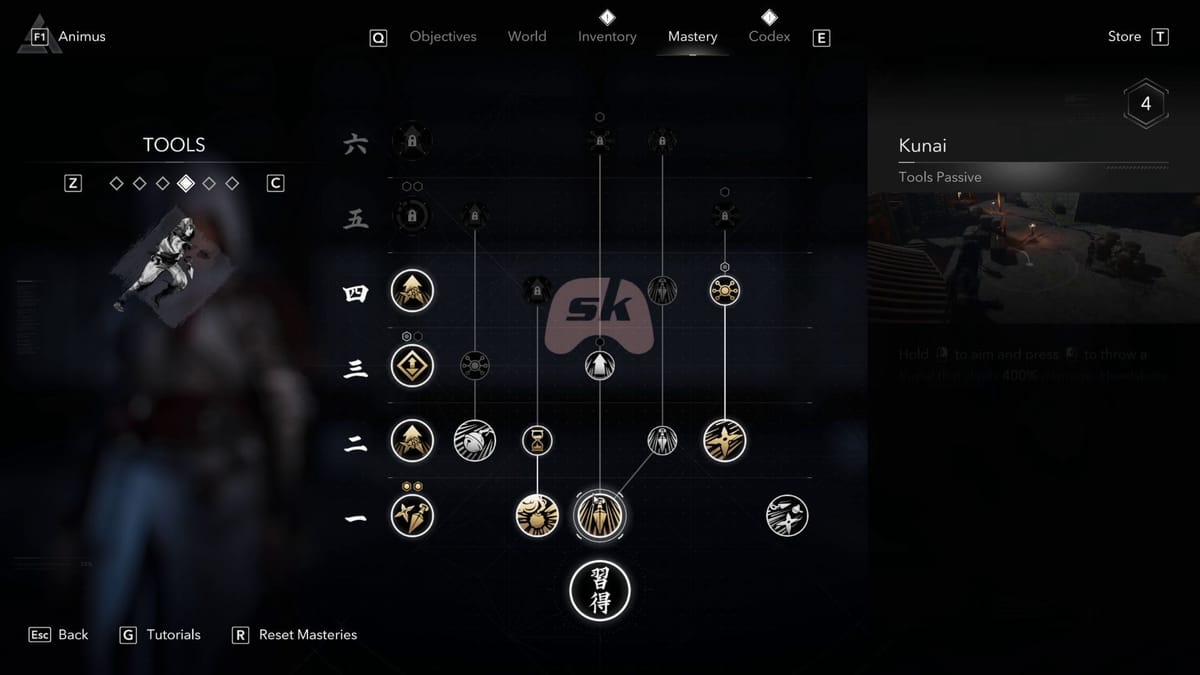 Tool Skills: All Tool Skills for Naoe in Assassin's Creed Shadows, and ...