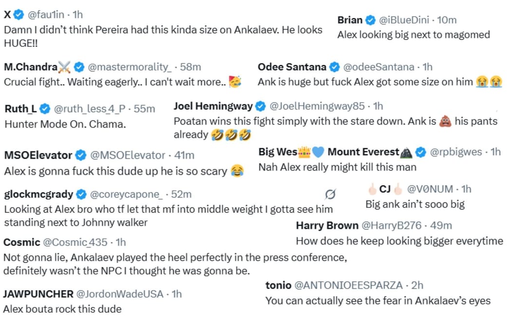 UFC 313 face-off: "Like man saw his own ghost," "Absolute specimen ...