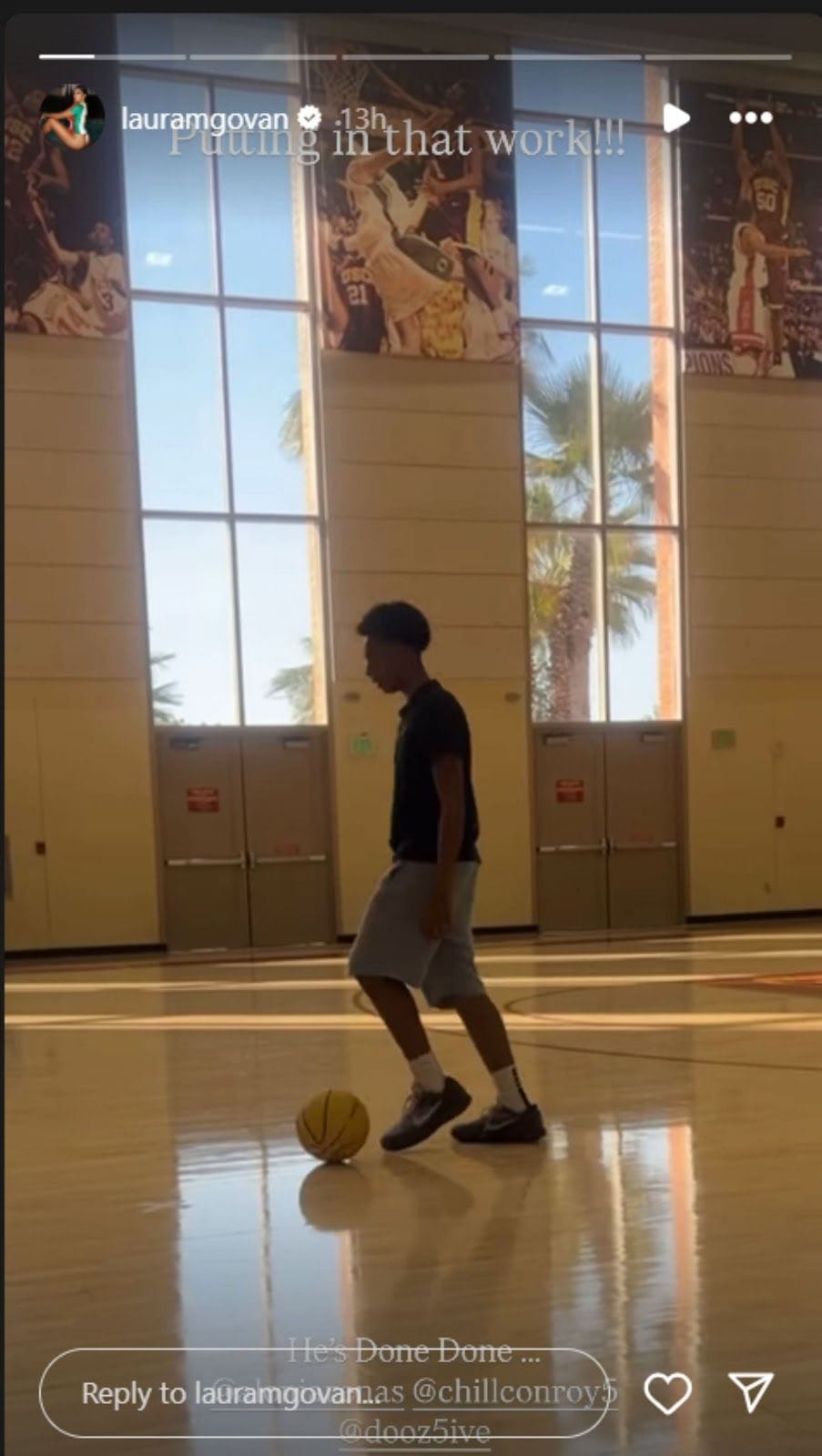 Gilbert Arenas hypes younger son Aloni Arenas as he pulls off a buzzer ...