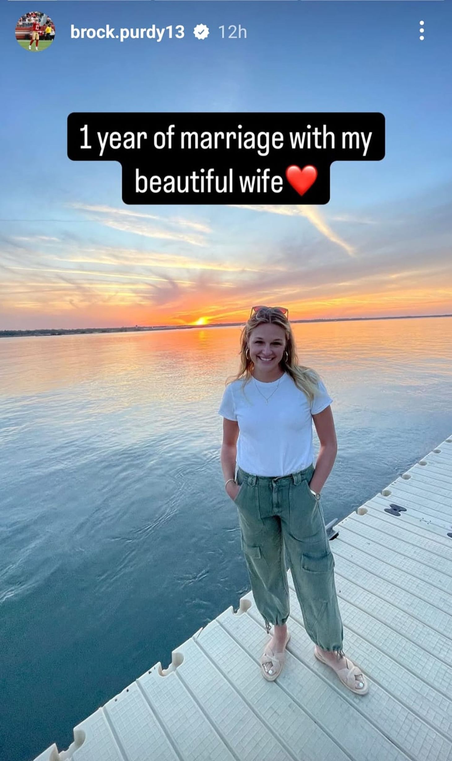 “Feels like yesterday” - Brock Purdy’s wife Jenna celebrates one-year ...