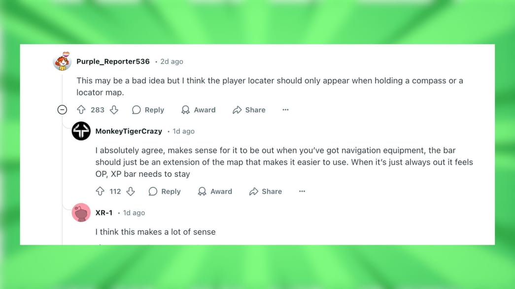Minecraft fans want Mojang to add player locator feature to the XP bar