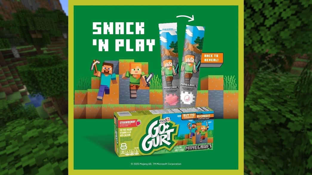 Go-GURT partners with Minecraft to release limited-edition yogurt lineup