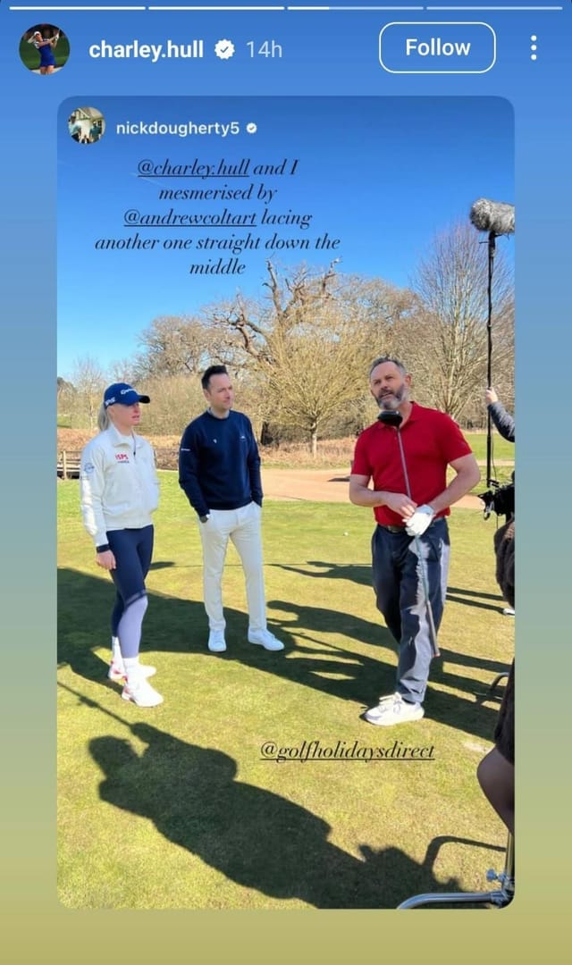 Charley Hull rocks white and blue outfit during UK golf holiday giant’s ...