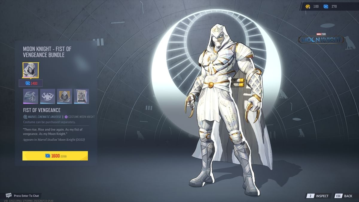 How to unlock Moon Knight Fist of Vengeance skin in Marvel Rivals
