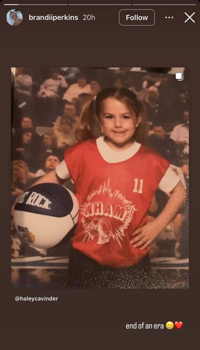 Miami: "End of an era": Haley Cavinder's sister Brandi shares an ...