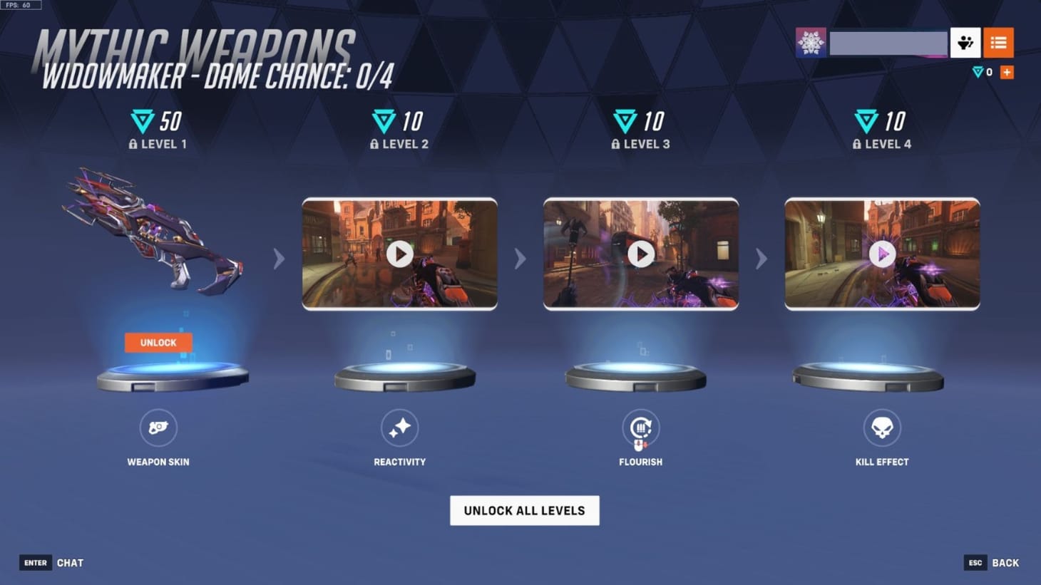 Widowmaker Mythic weapon skin in Overwatch 2: All variants, how to ...