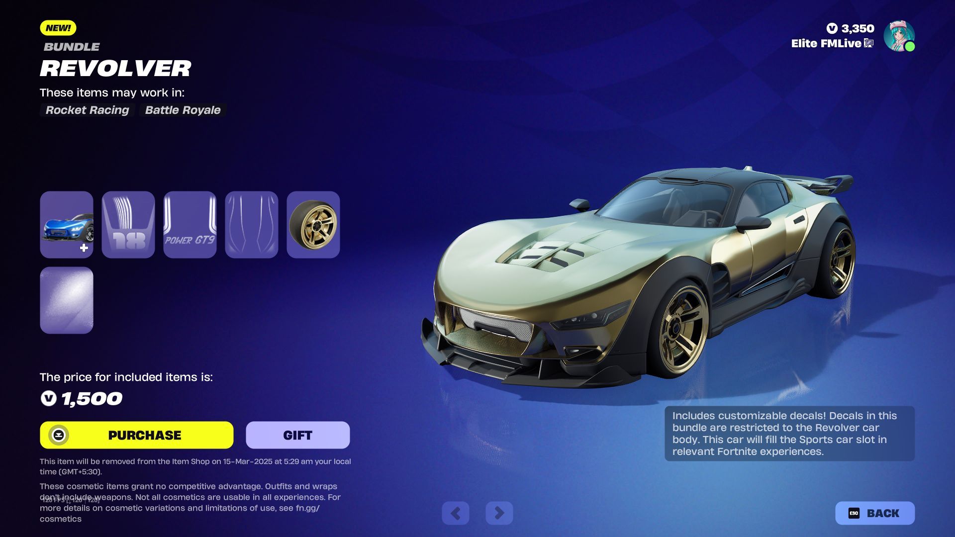 How to get the Revolver car skin in Fortnite