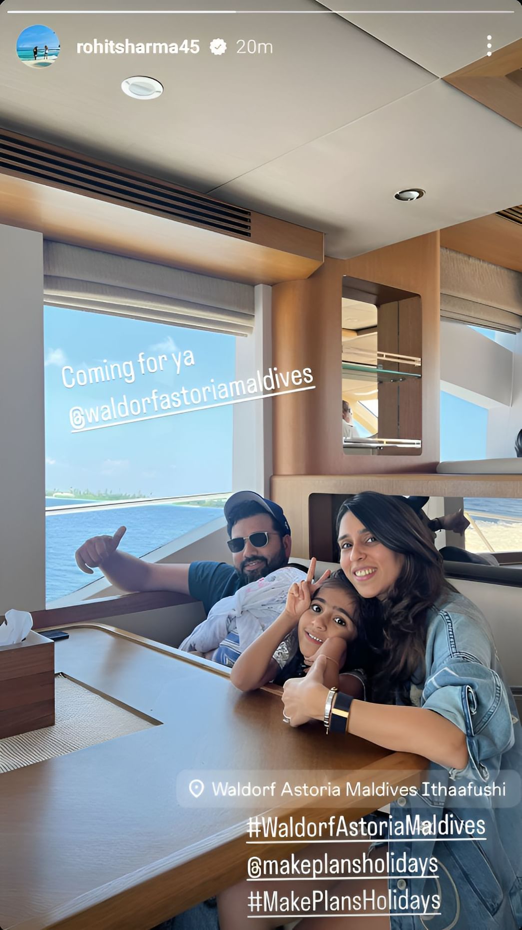 Rohit Sharma heads for Maldives vacation with wife and kids ahead of ...