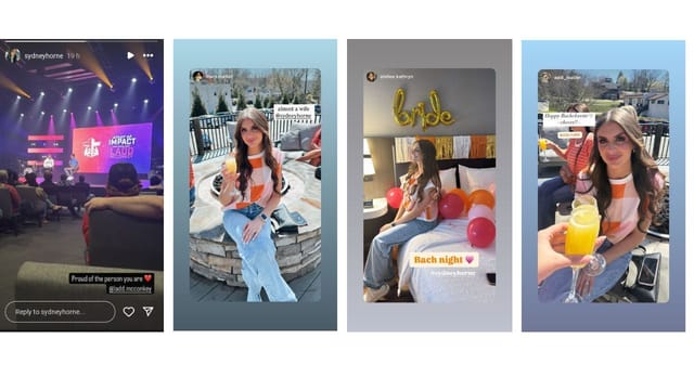 Ladd McConkey's fiancée Sydney beams with pride as Chargers WR guest stars at FCA's Night of Impact