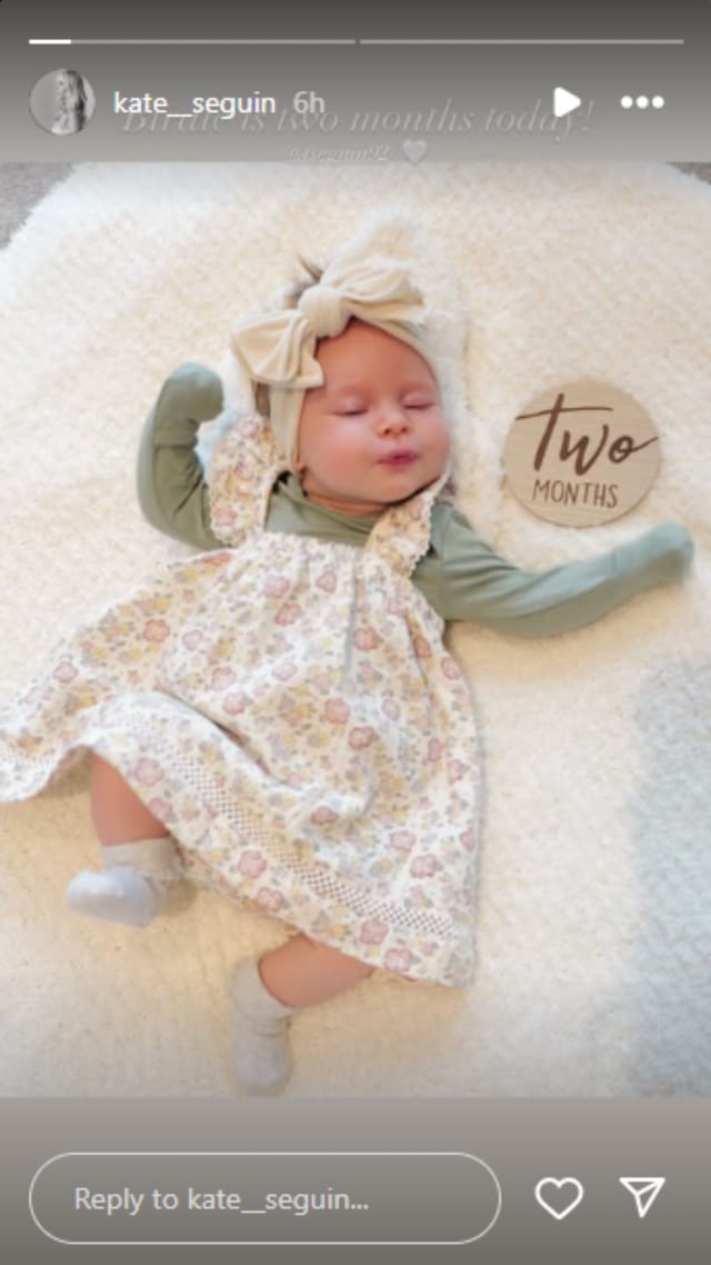 “Birdie is two months today!": Tyler Seguin’s wife Kate shares adorable ...