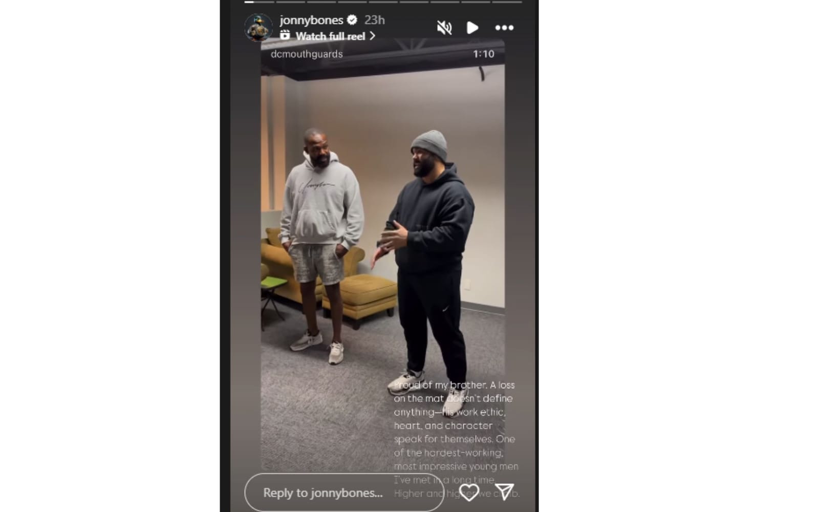 Jon Jones shares words of encouragement to "brother" Gable Steveson ...