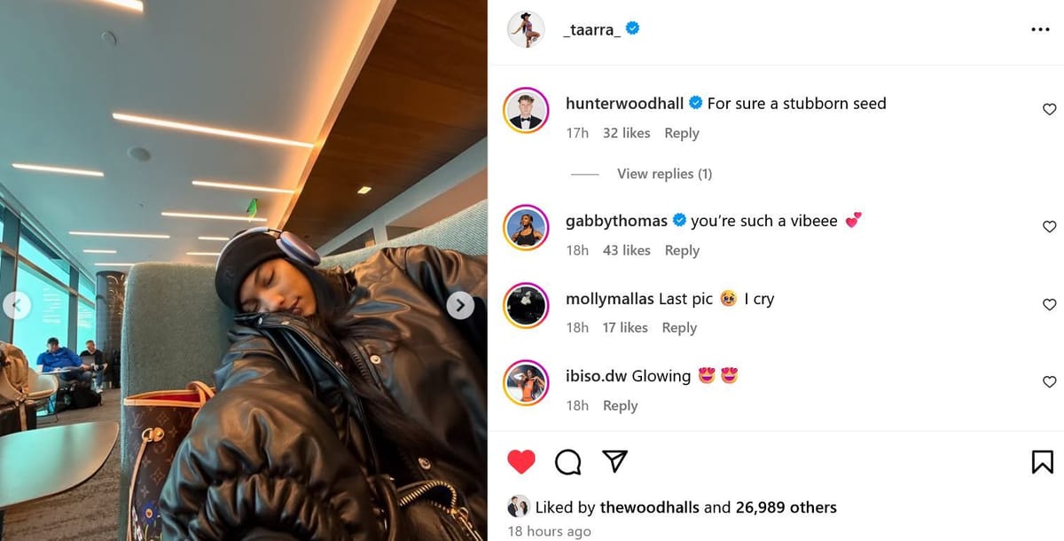 Gabby Thomas shares playful 4-word reaction to Tara Davis-Woodhall’s ...