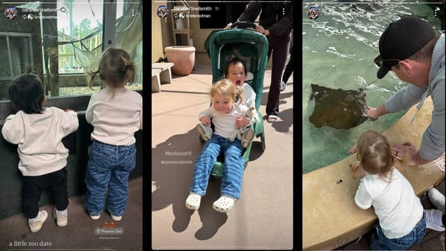 Will Smith's wife Cara captures daughter Charlotte's adorable zoo play ...