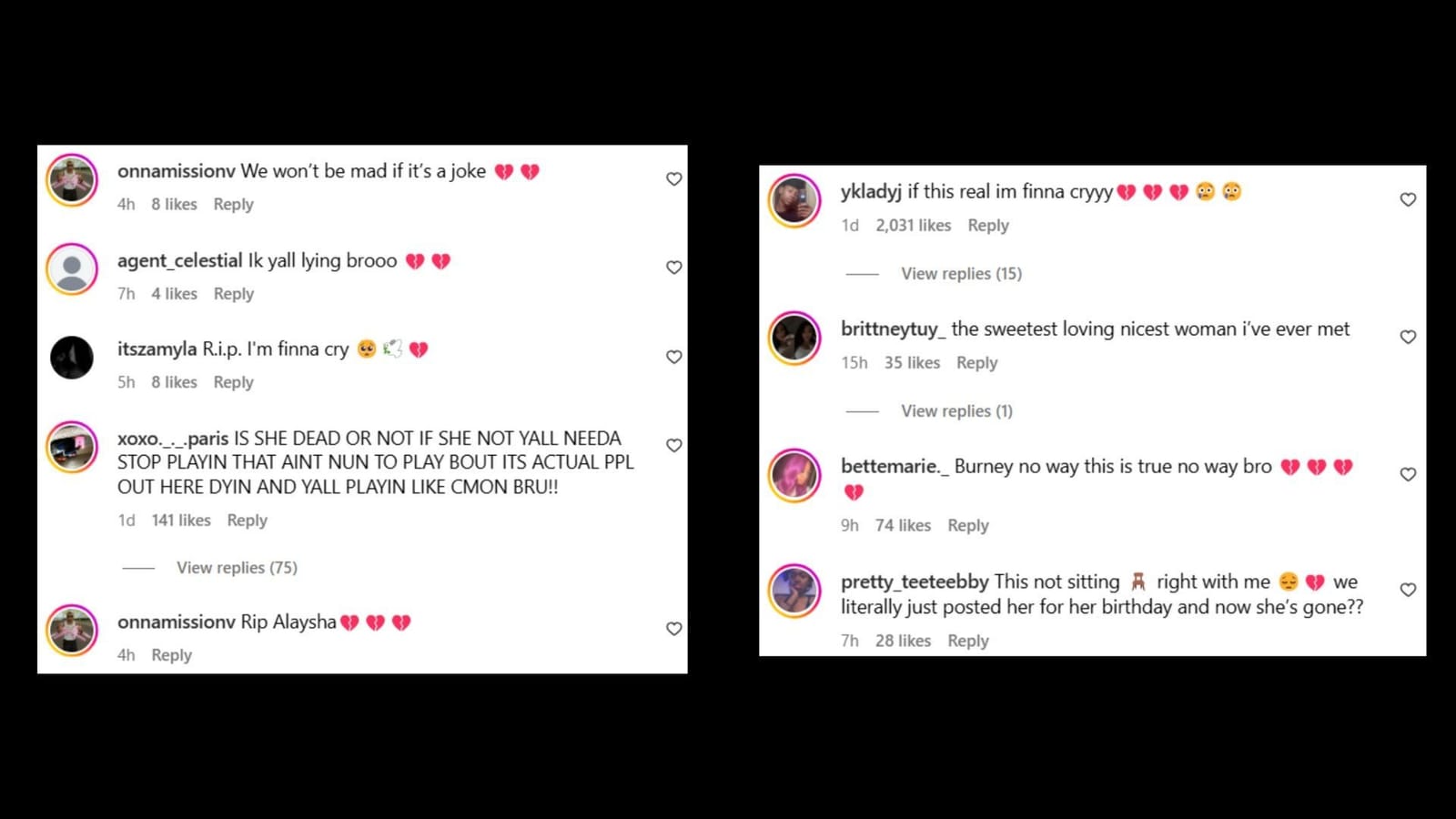 Who was Alysha Burney? Age and all about the YouTube star as tributes ...