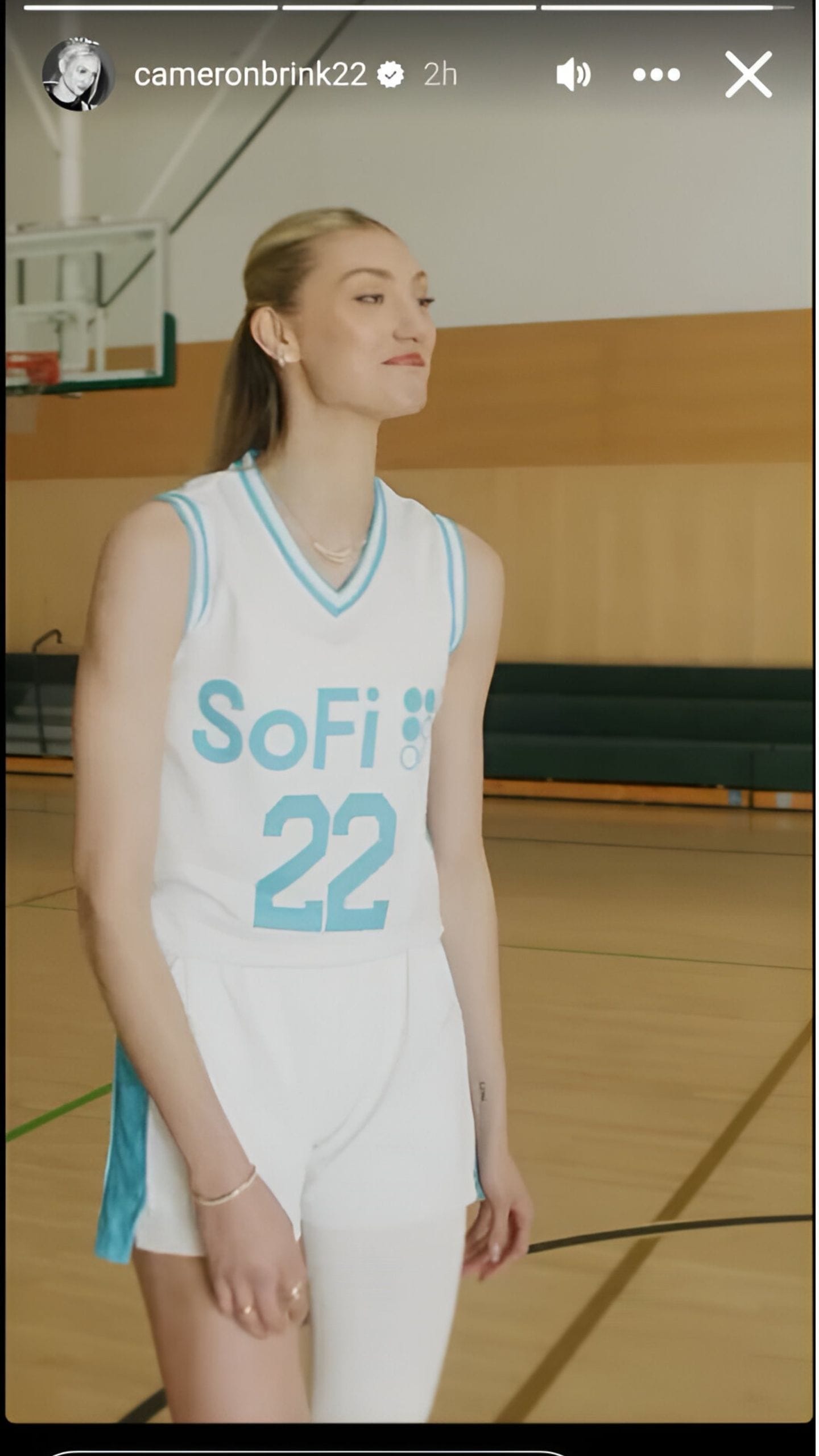 Cameron Brink shares hilarious behind the scenes clip of sinking ...