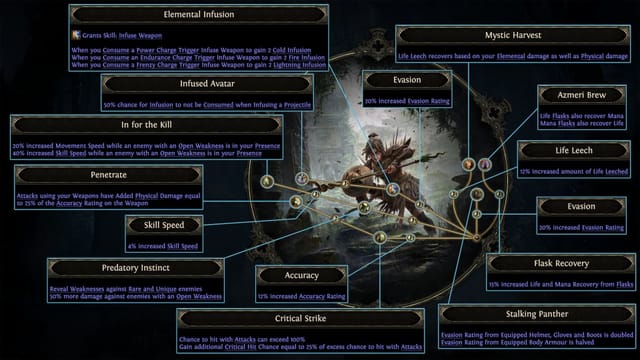 Path of Exile 2 Amazon Ascendancy overview and passives