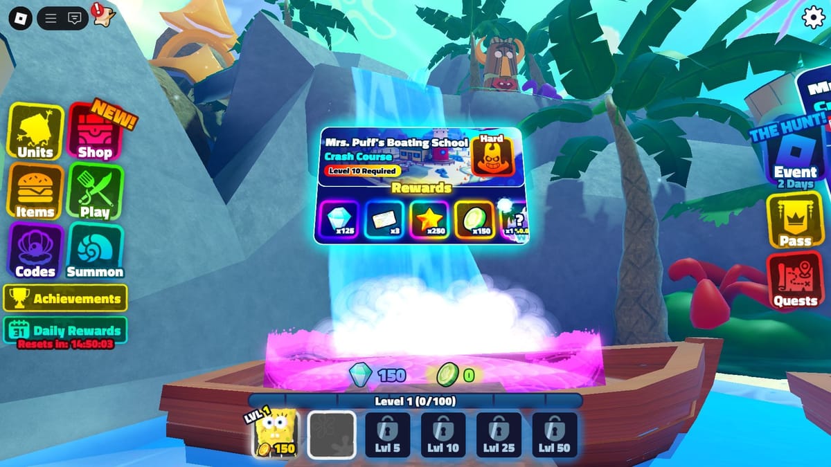 SpongeBob Tower Defense Mrs. Puff's Boating School guide - How to get ...