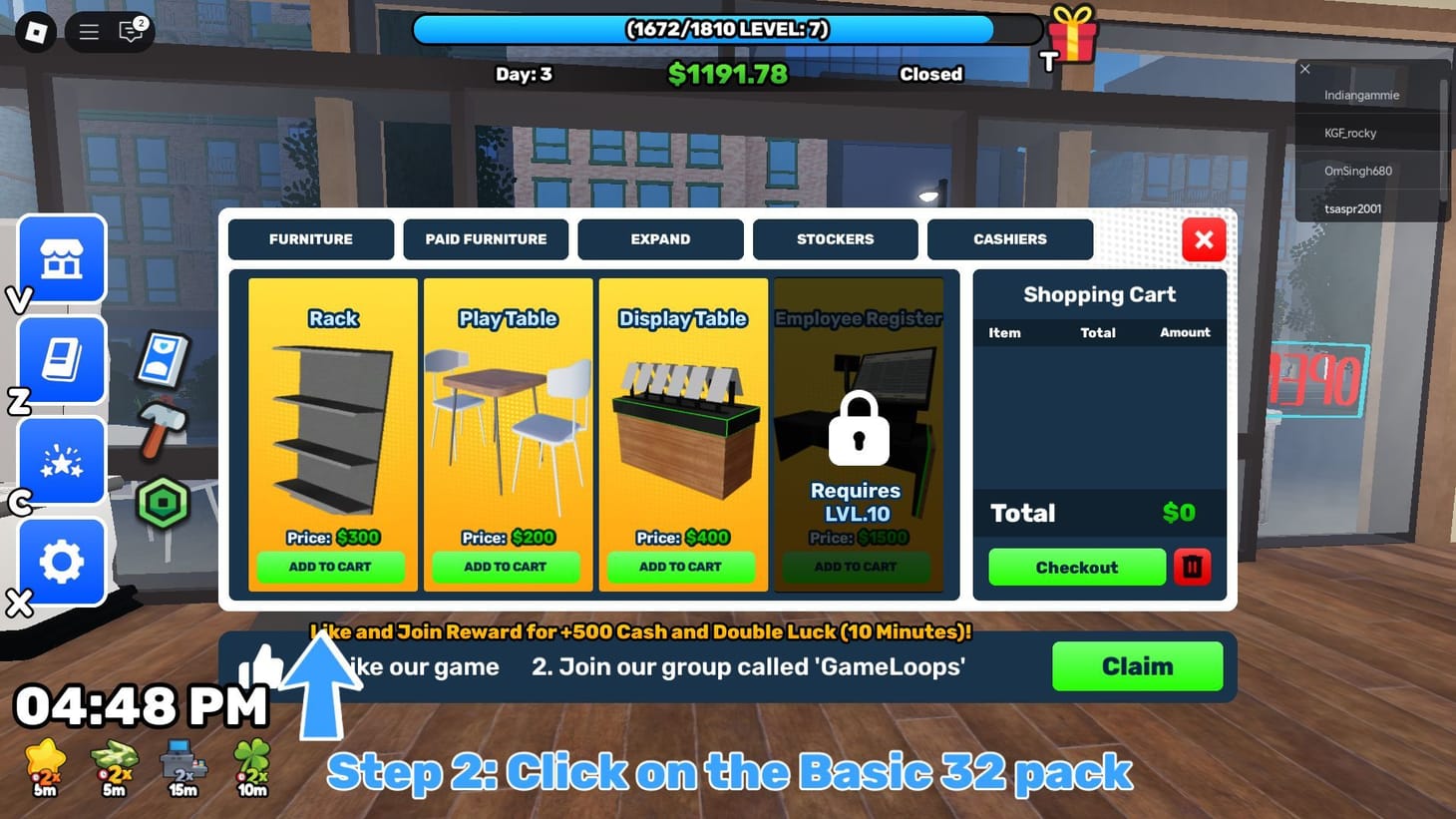 TCG Card Shop Simulator codes