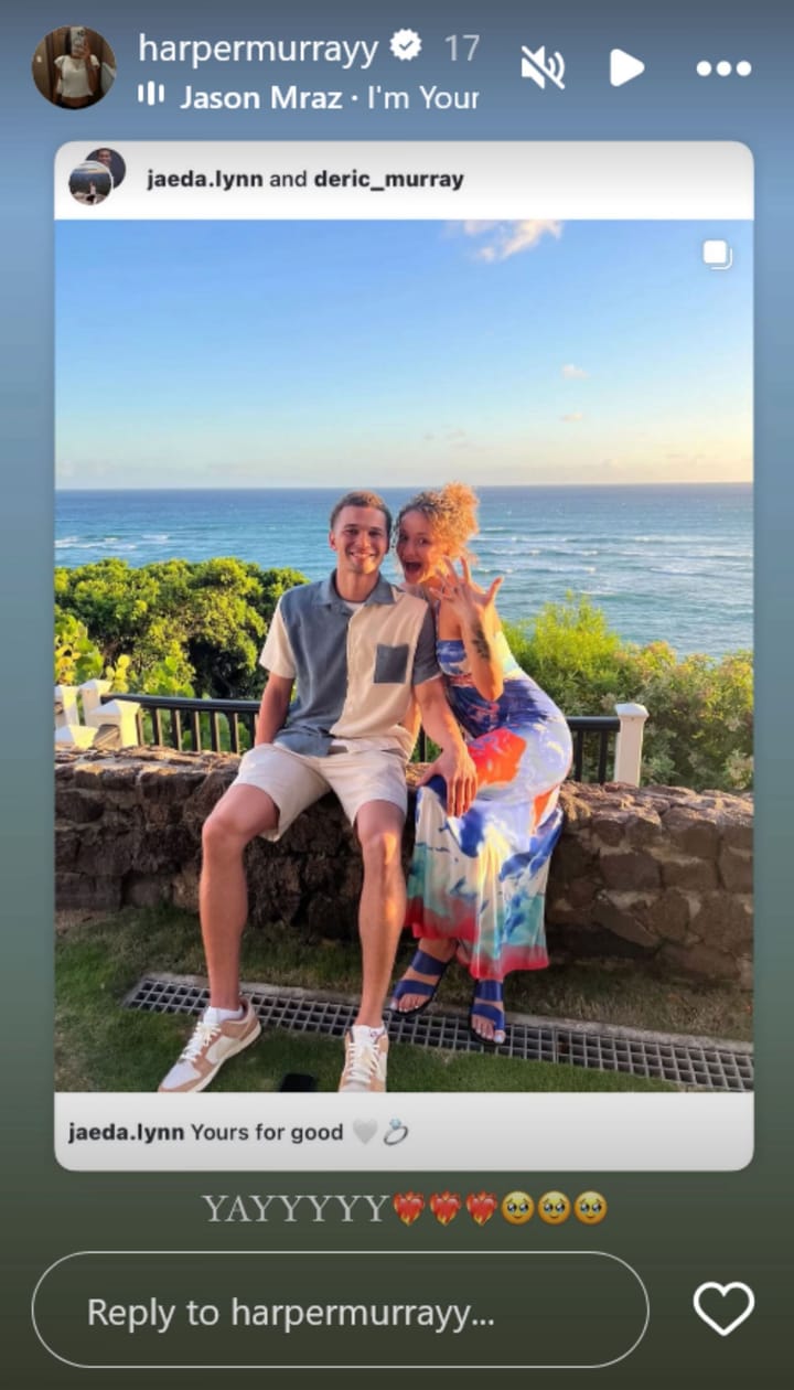 Nebraska Volleyball’s Harper Murray reacts as brother Deric gets ...