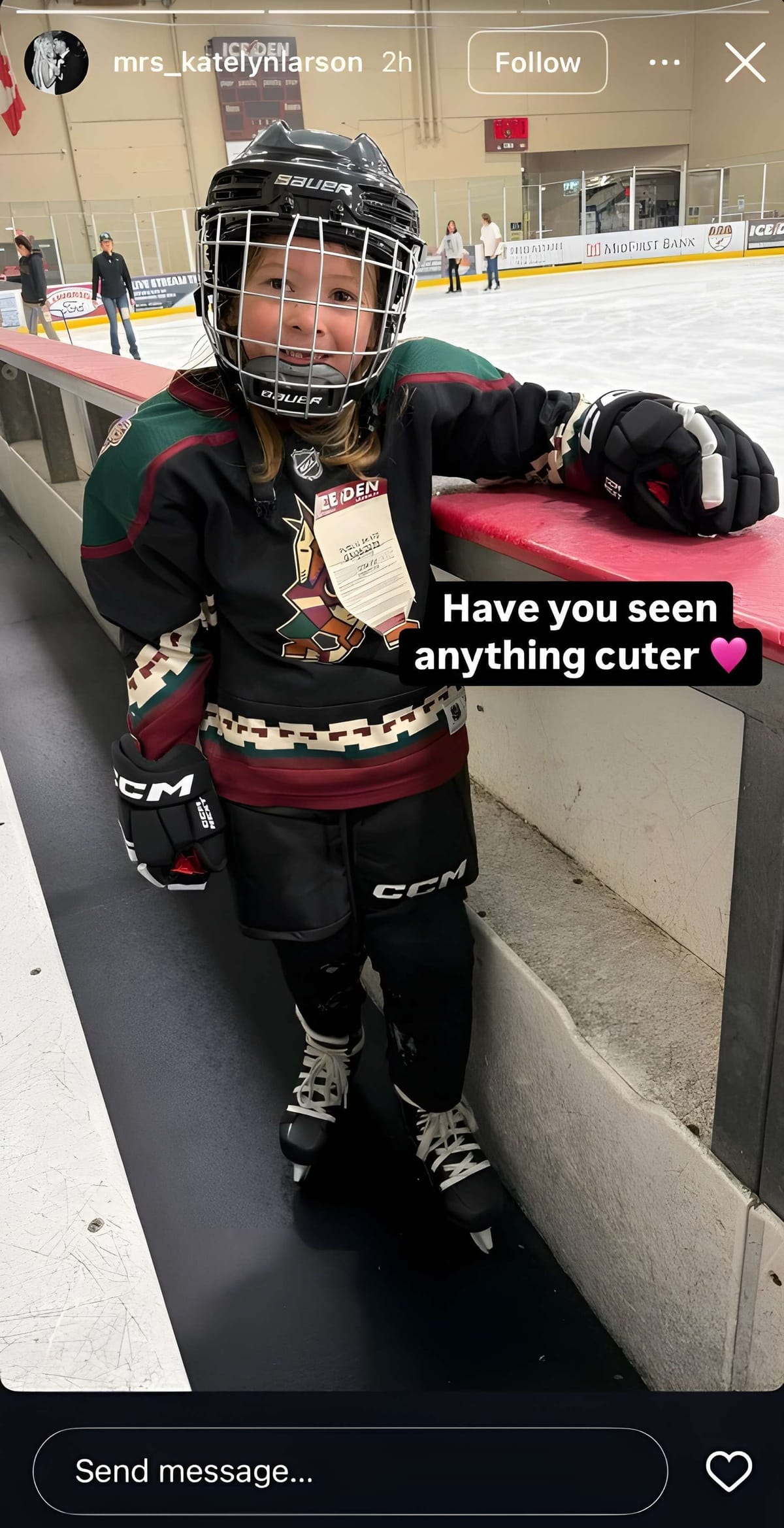 Kyle Larson’s wife Katelyn shares heartwarming snap of daughter Audrey ...