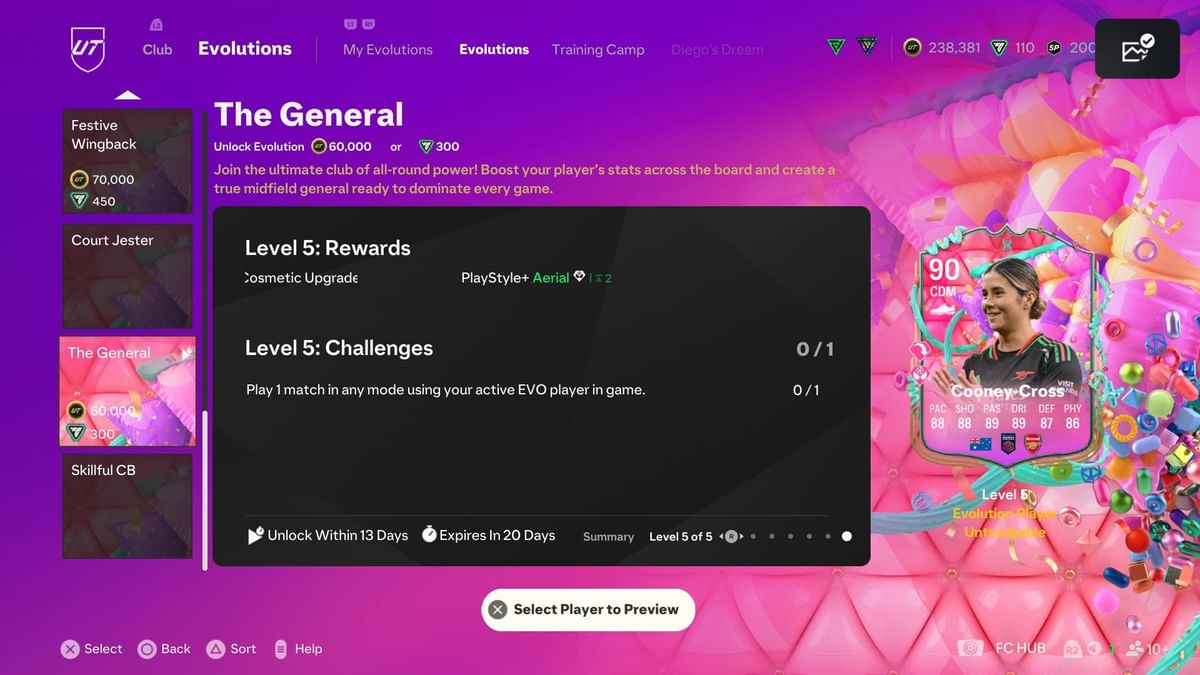 EA FC 25 The General Evolution guide: Best players to use, all upgrades, requirements, and more