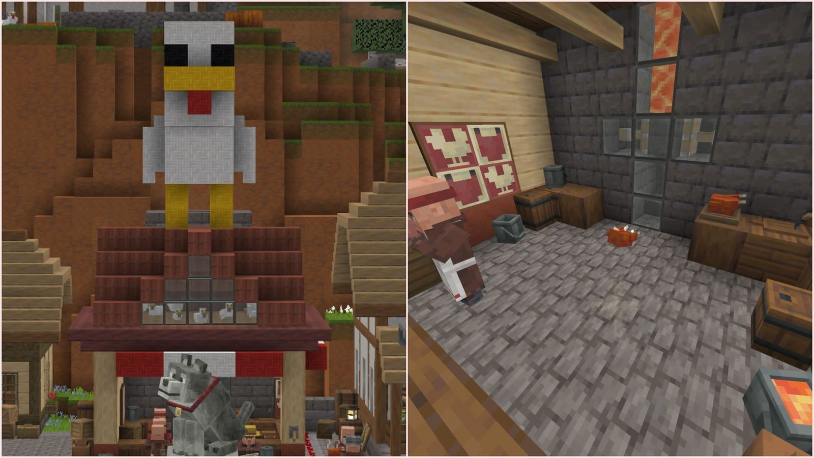 How to get hot lava chicken in A Minecraft Movie live event