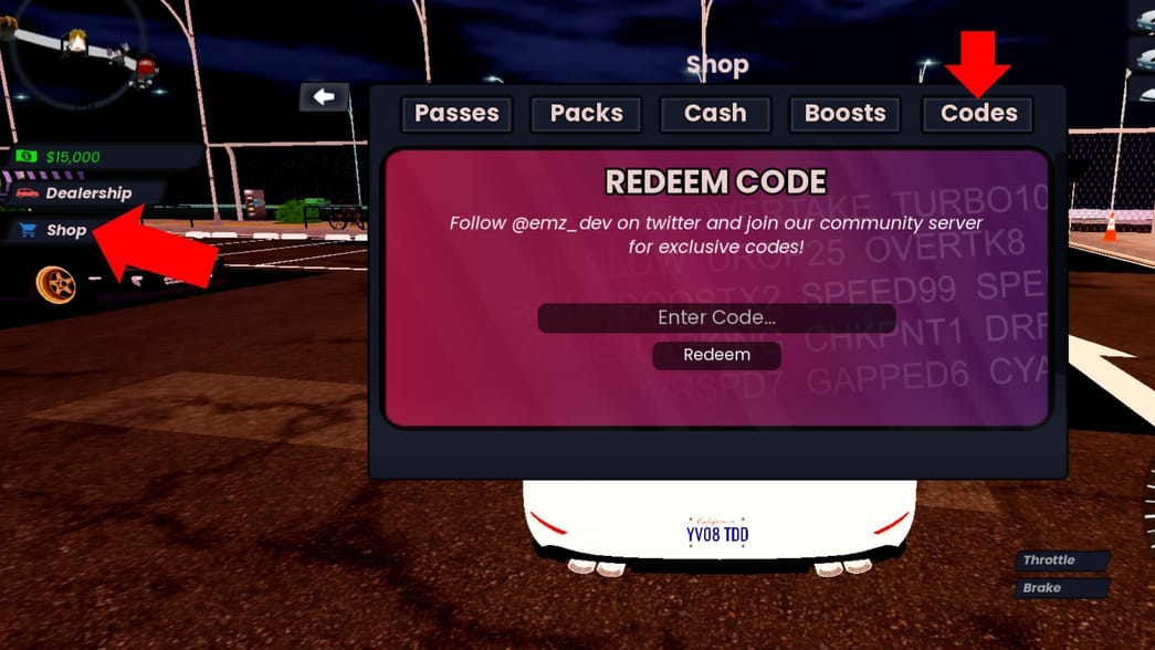 Overtake codes